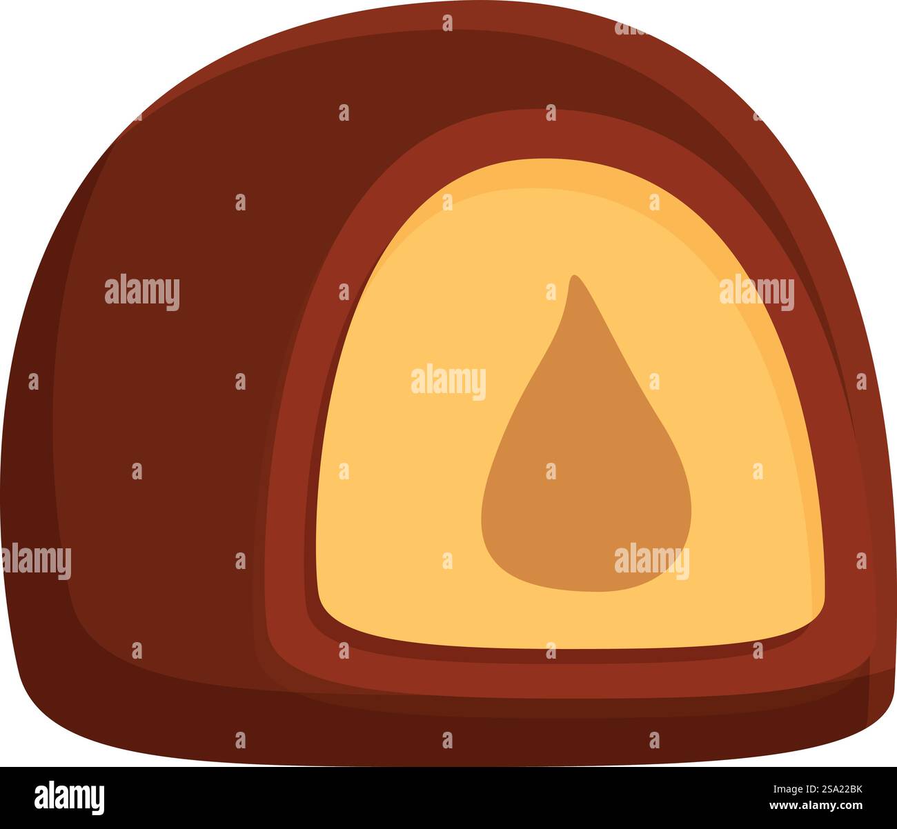 Chocolate with milk icon cartoon vector. Shape love candy. Party love ...
