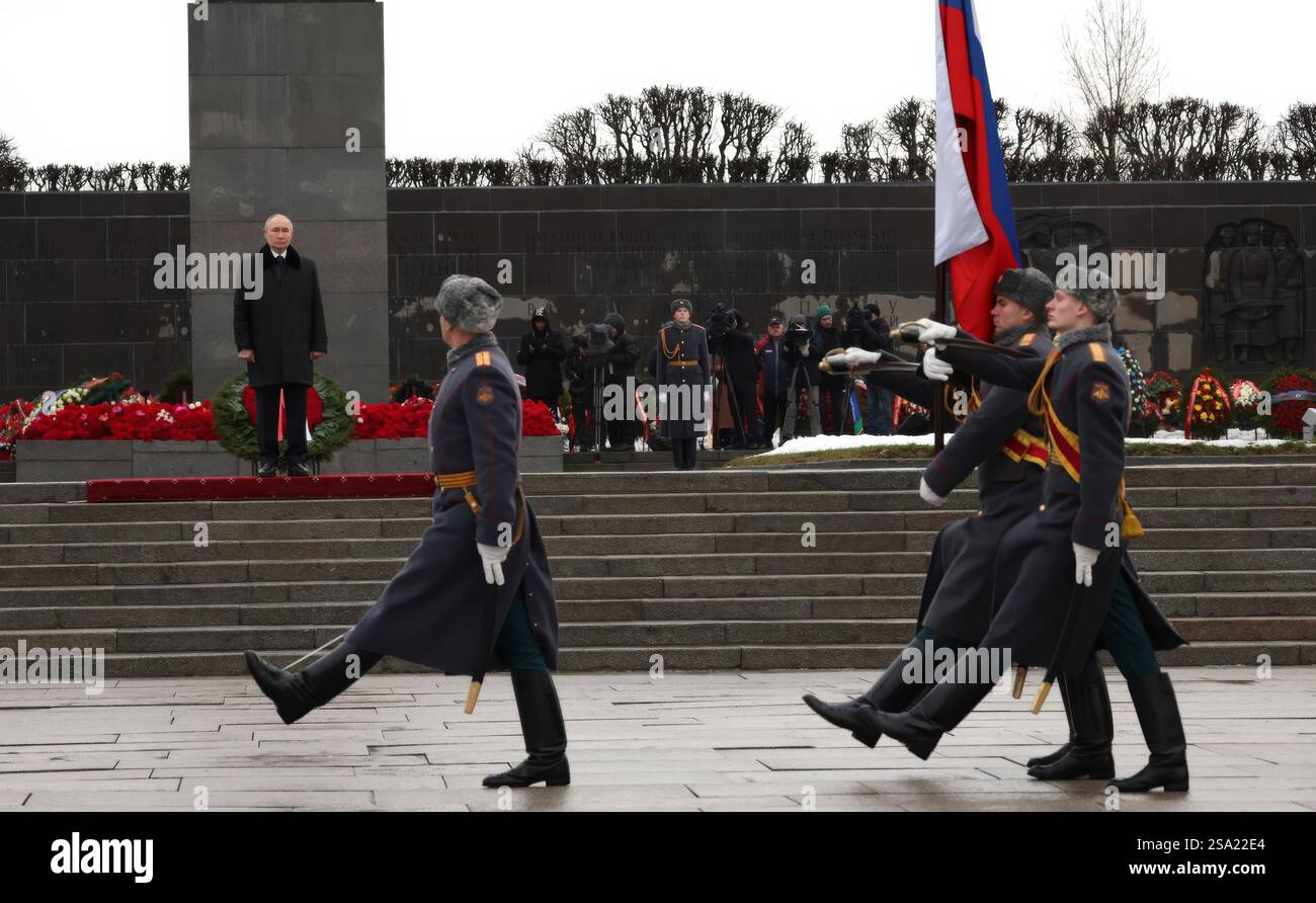 St Petersburg, Russia. 27th Jan, 2025. Russian President Vladimir Putin ...