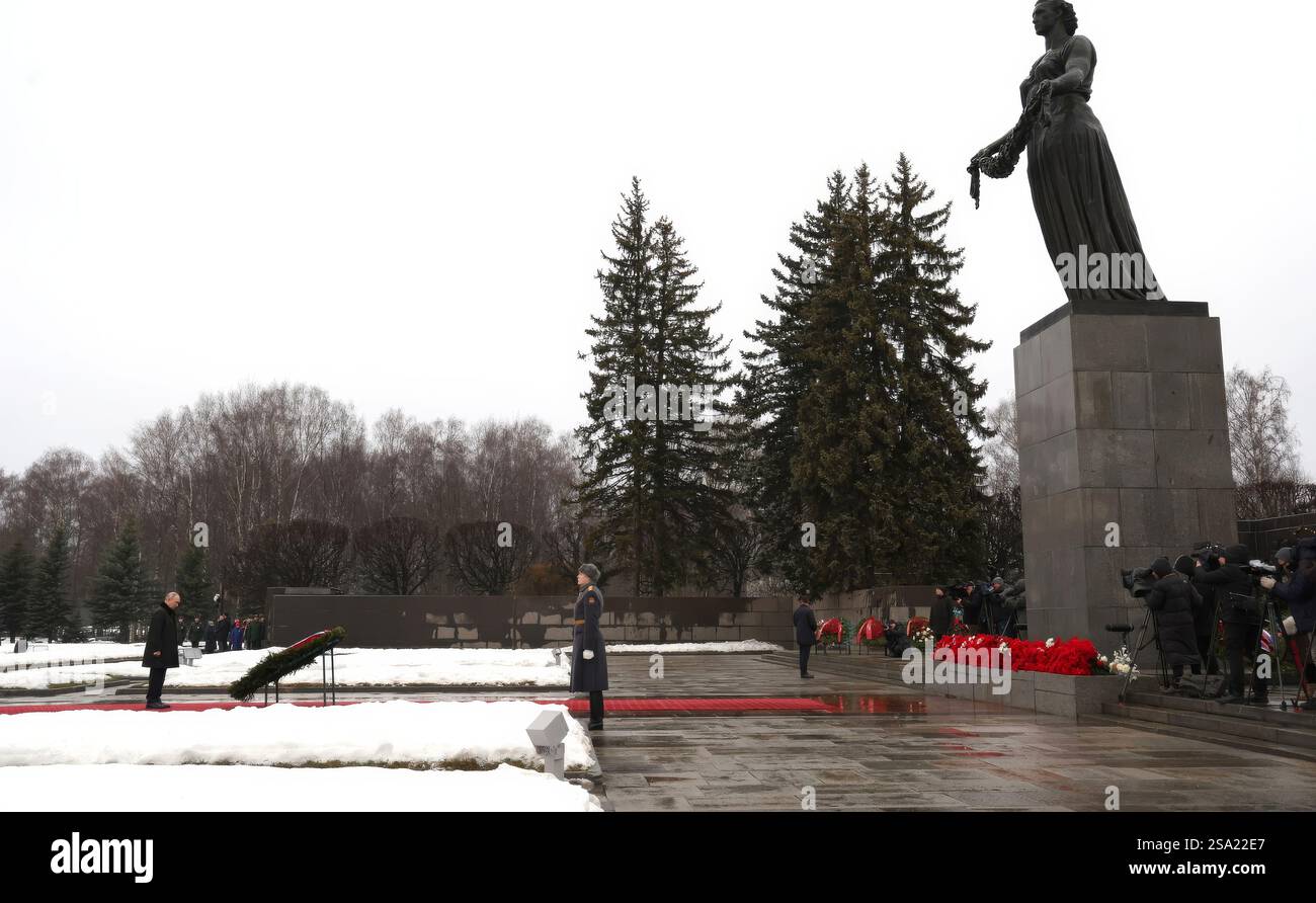 St Petersburg, Russia. 27th Jan, 2025. Russian President Vladimir Putin ...