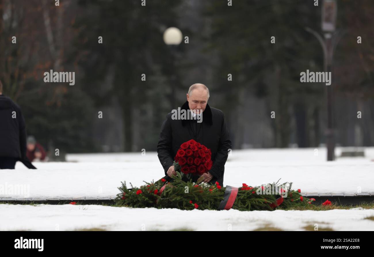 St Petersburg, Russia. 27th Jan, 2025. Russian President Vladimir Putin ...