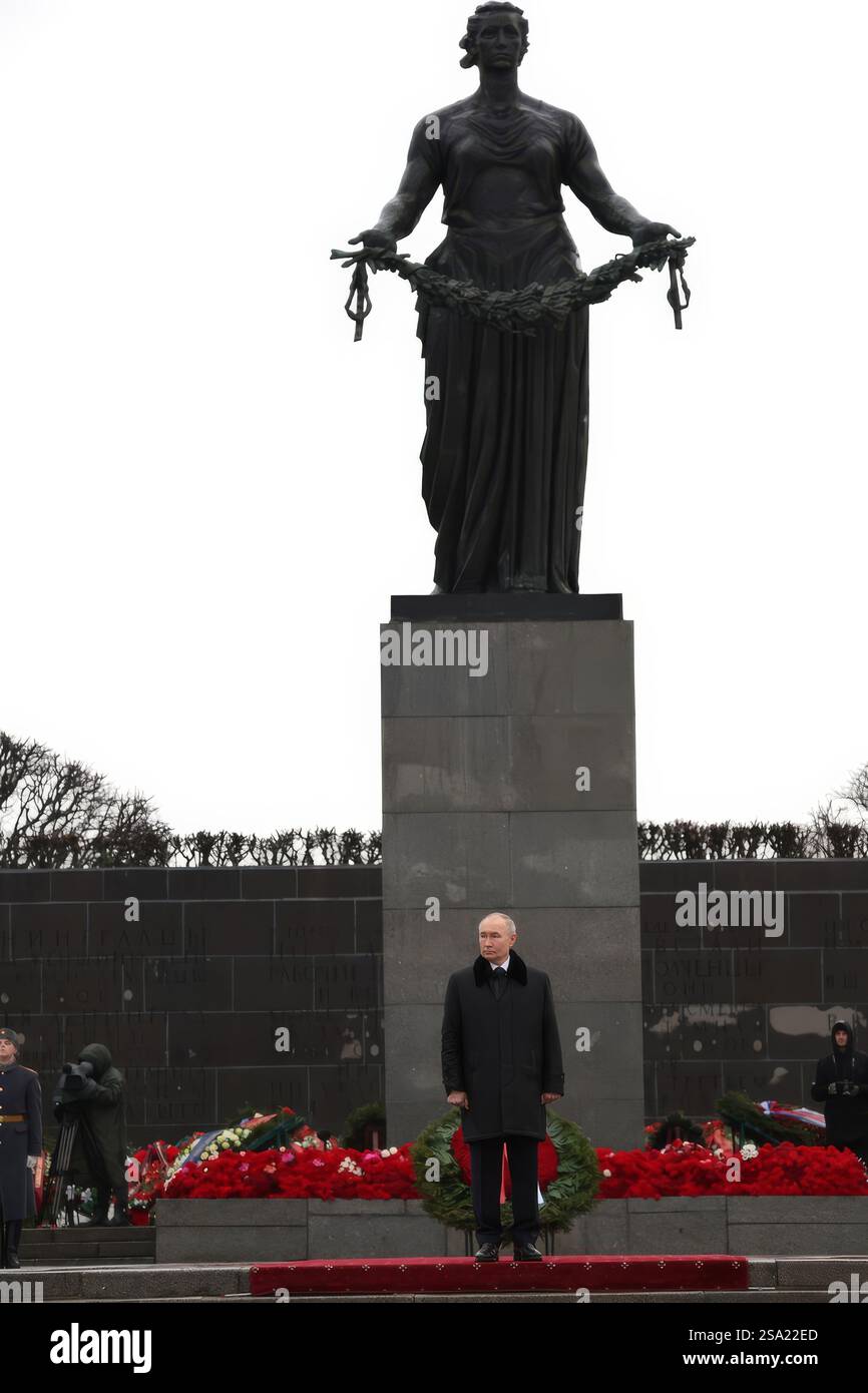 St Petersburg, Russia. 27th Jan, 2025. Russian President Vladimir Putin ...