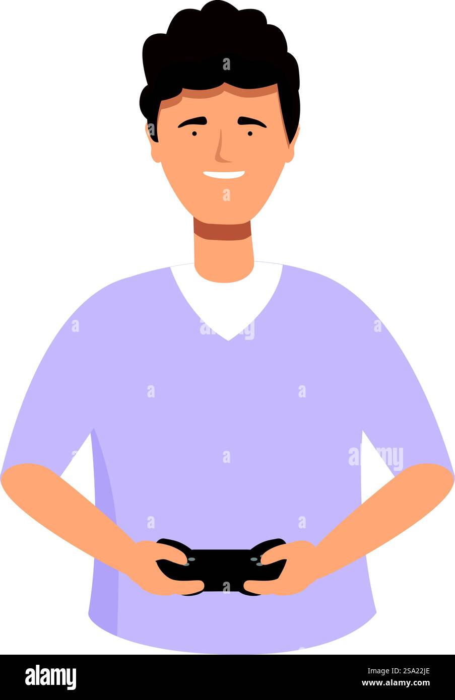 Student gamer icon cartoon vector. Online video games. Phone controller ...