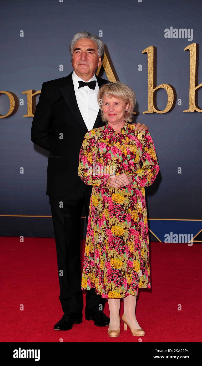 Jim Carter & Imelda Staunton attending The World Premiere of Downton ...