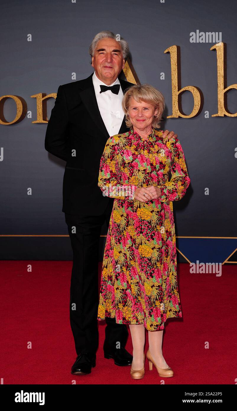 Jim Carter & Imelda Staunton attending The World Premiere of Downton ...