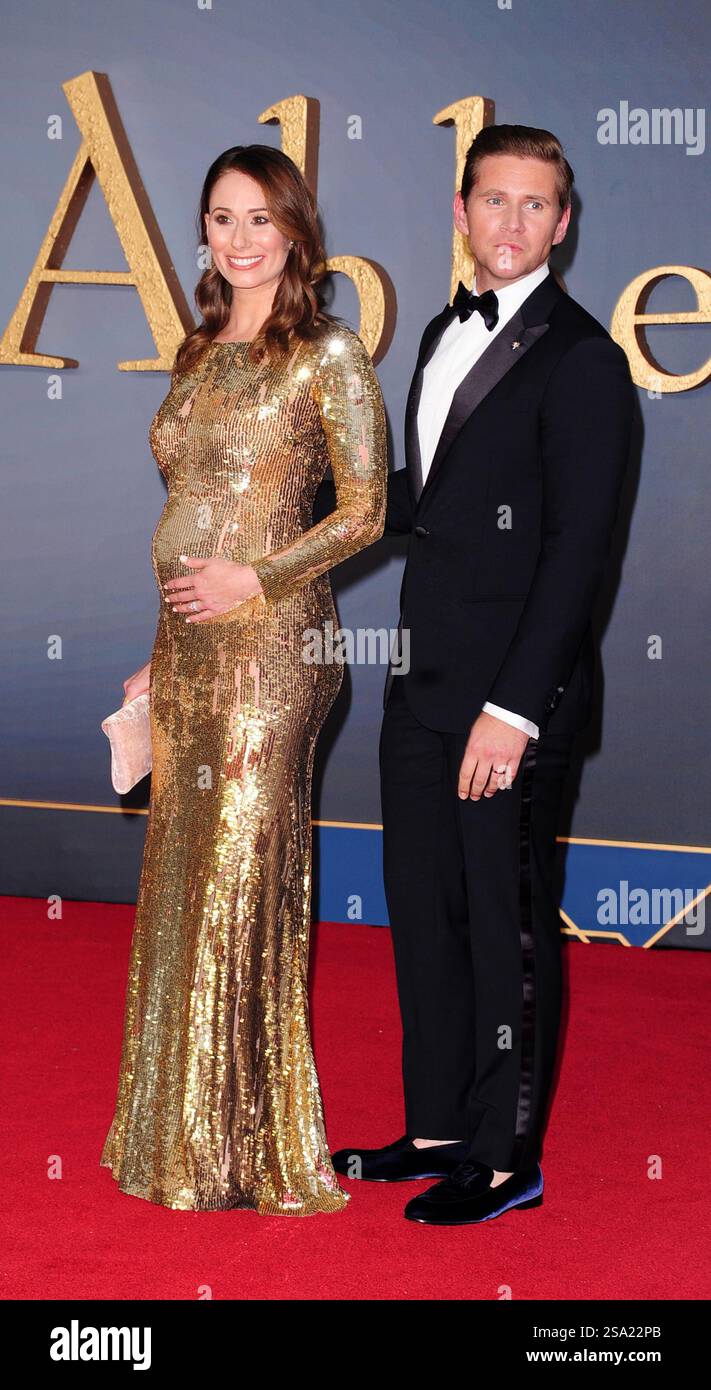 Jessica Blair Herman & Allen Leech attending The World Premiere of ...