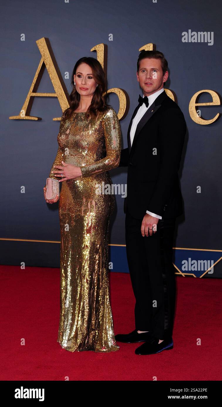 Jessica Blair Herman & Allen Leech attending The World Premiere of ...