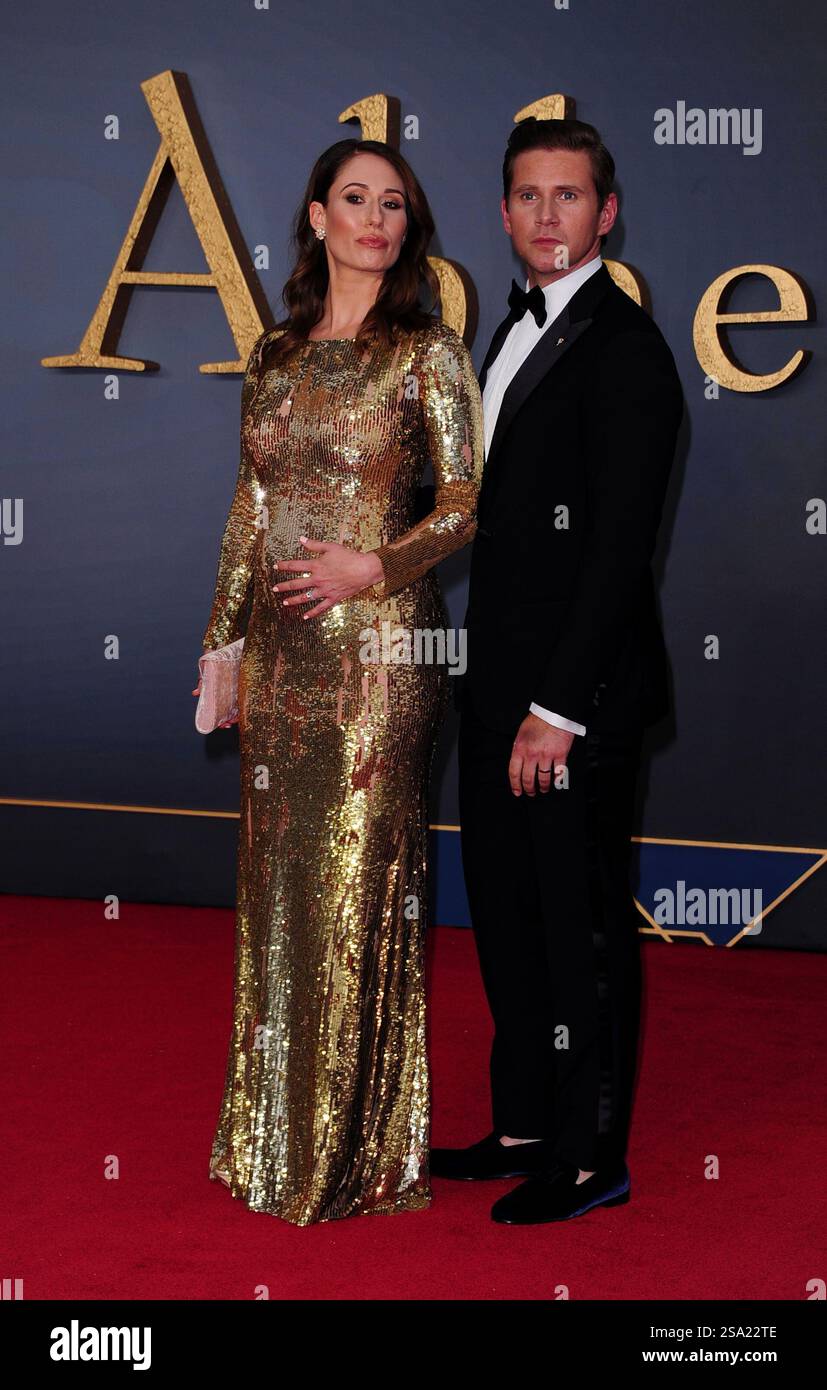 Jessica Blair Herman & Allen Leech attending The World Premiere of ...