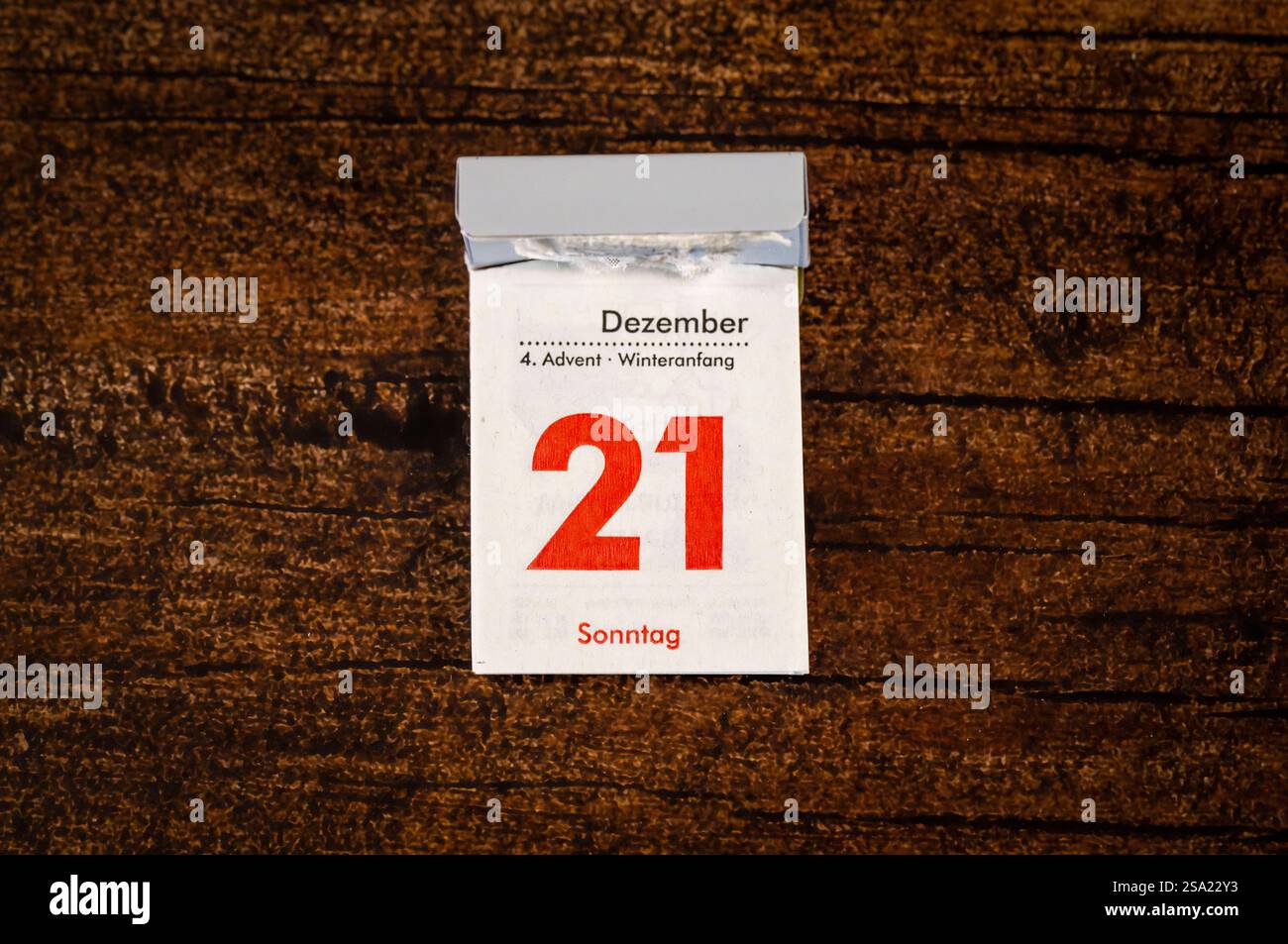 23.01.2025, Jahreskalender 2025 : Kalenderblatt 21. Dezember 2025 ...