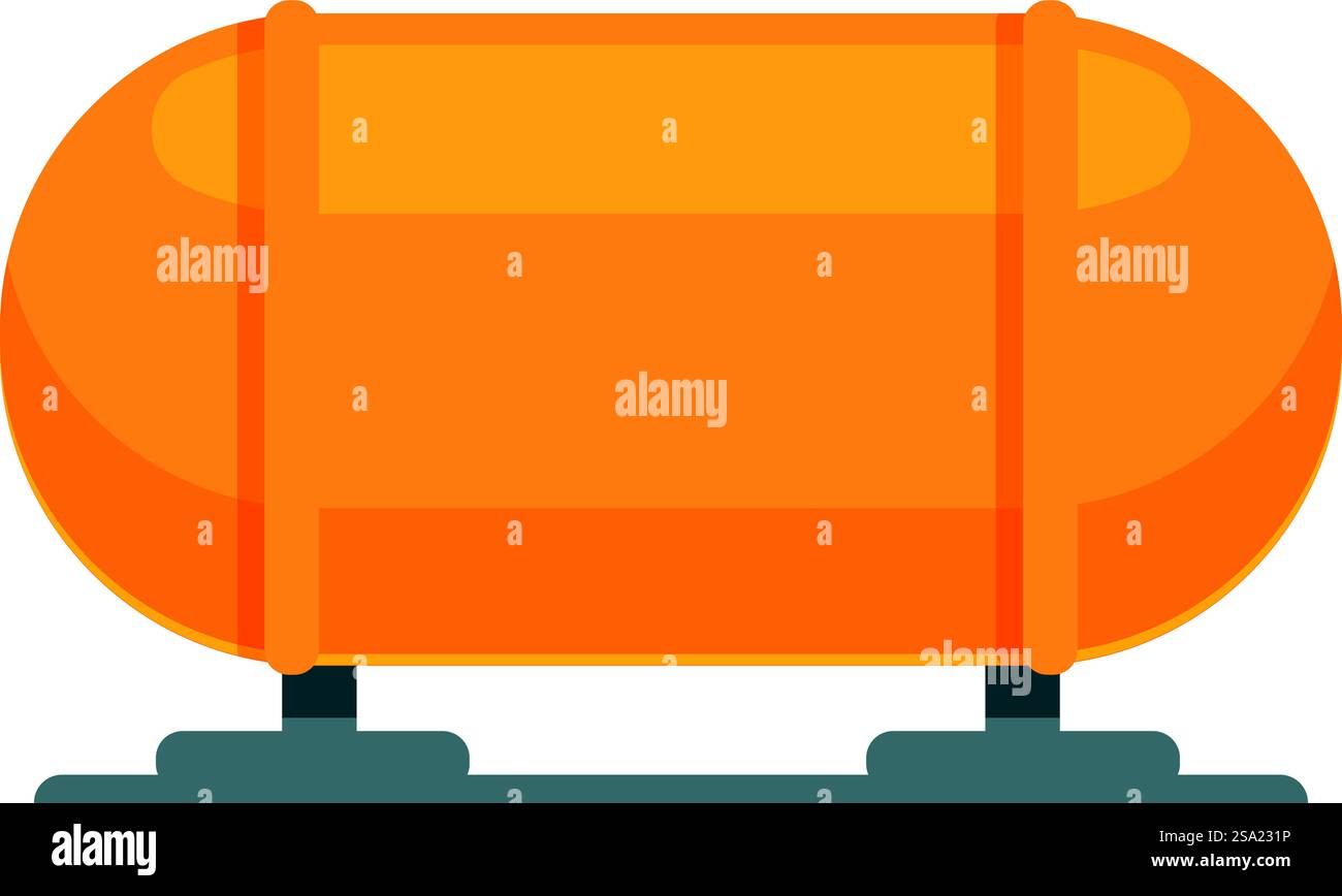 Oil tank reserve icon cartoon vector. Container supply. Storage marine ...