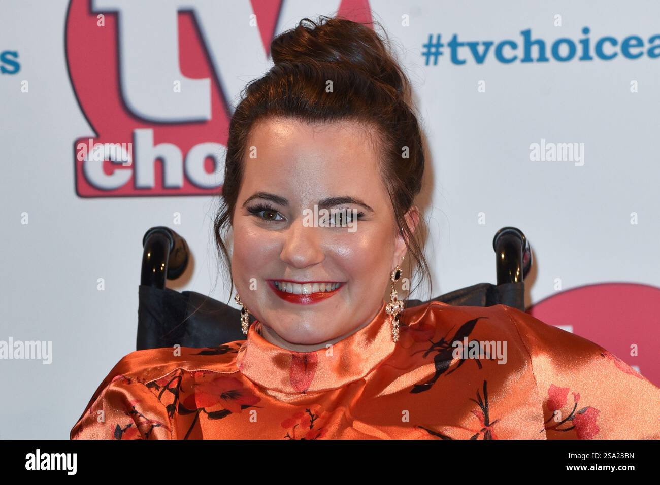 Amy Conachan at the TV Choice Awards at the London Hilton on Park Lane ...