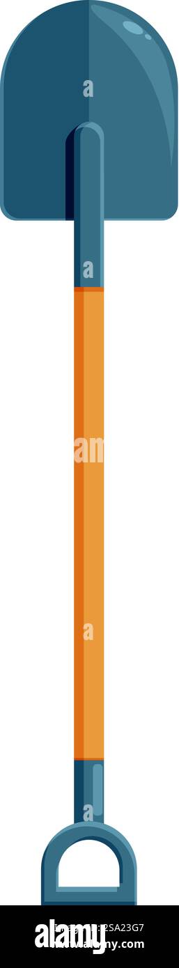 Mine worker shovel icon cartoon vector. Rock extraction. Carriage ...