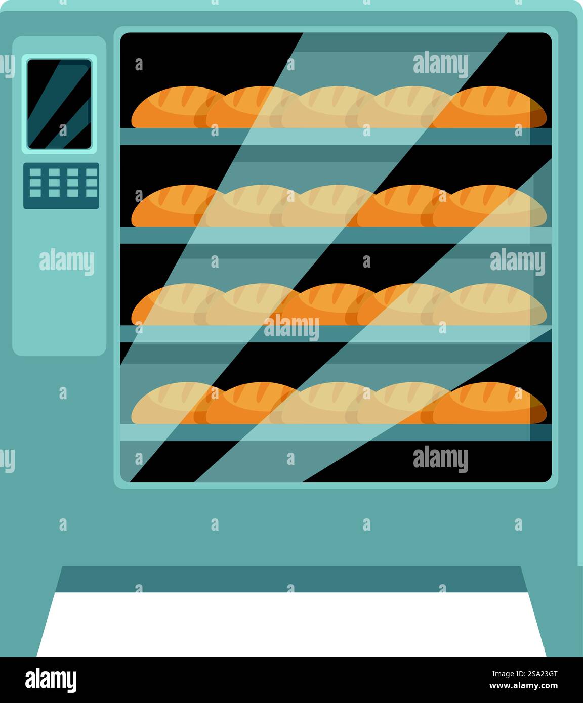 Happy electric oven icon cartoon vector. Machine harvest. Farm plant ...