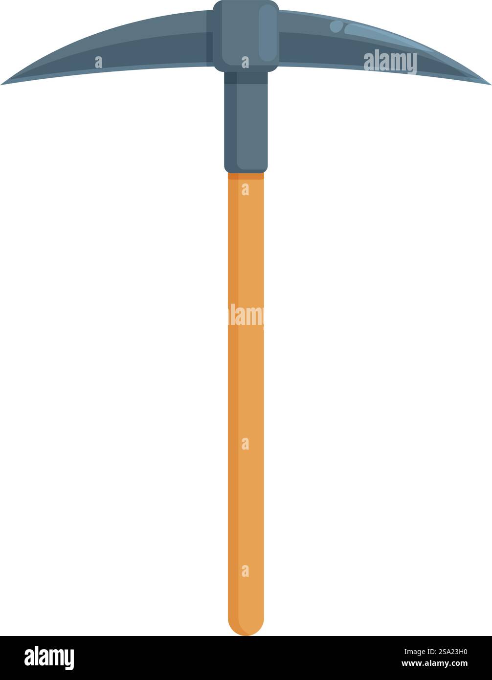 Handle mine instrument icon cartoon vector. Worker pick axe. Plant ...