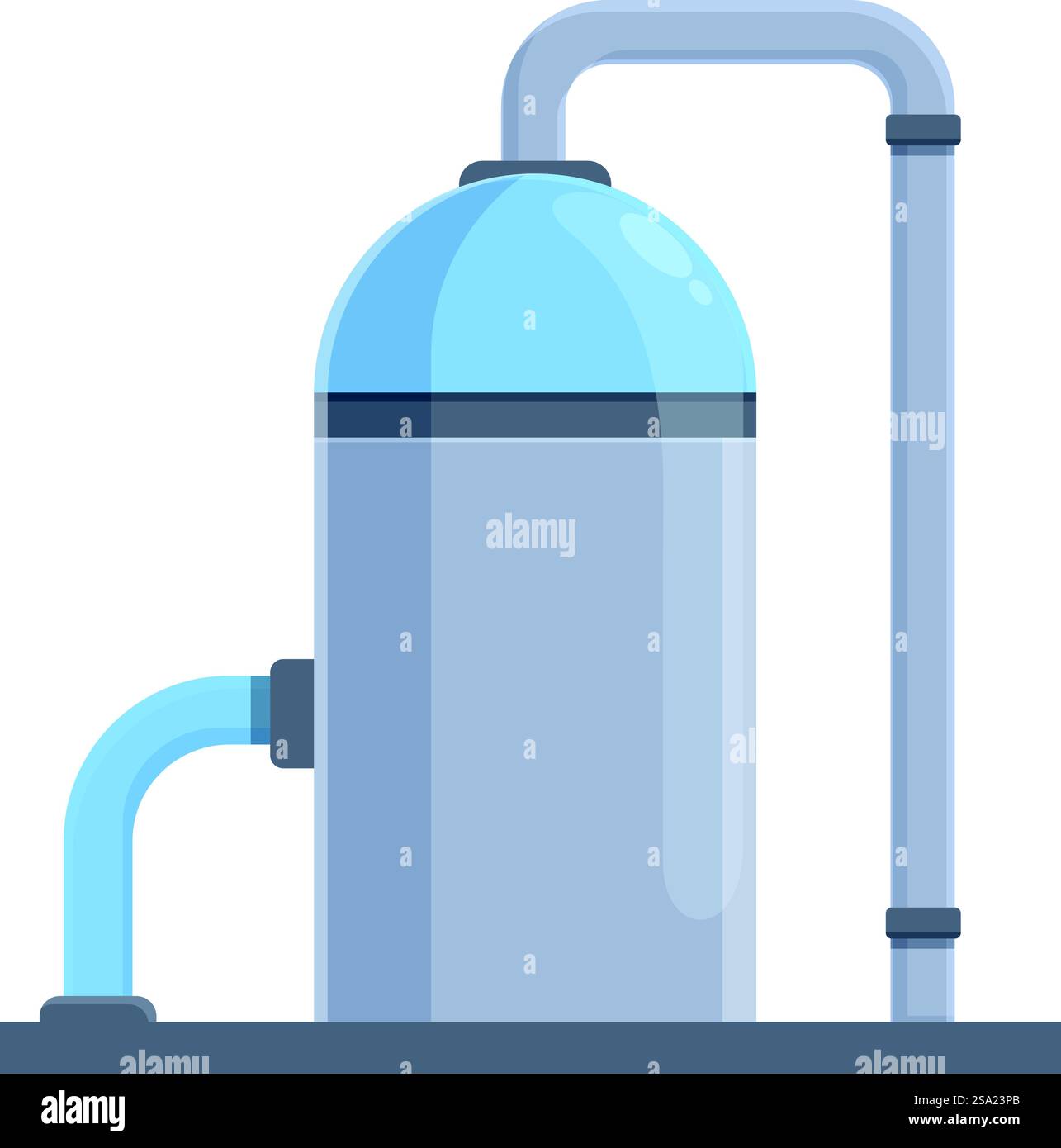 Burning gas tank icon cartoon vector. Depot facility. Natural flame ...