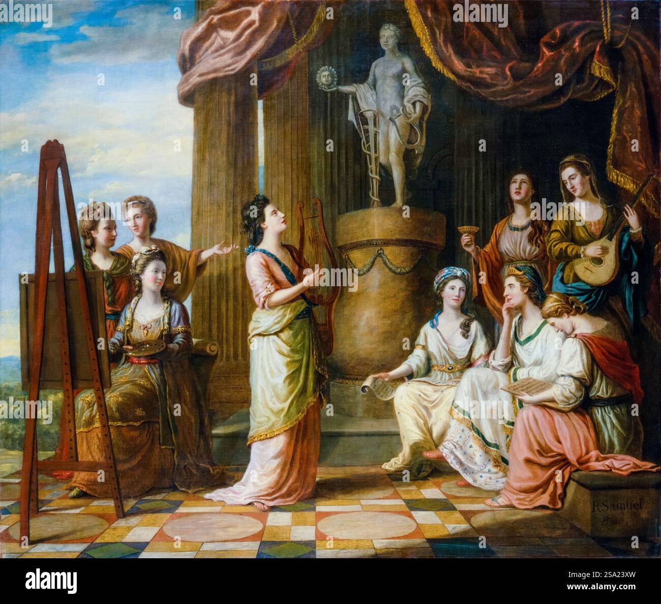 Portraits in the Characters of the Muses in the Temple of Apollo ...