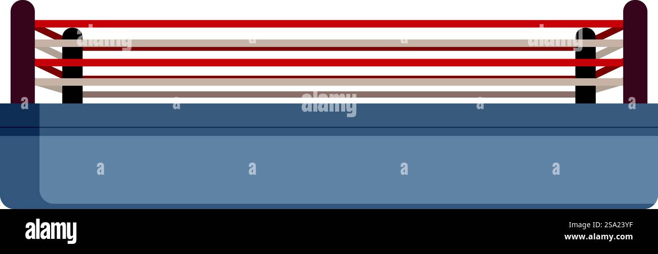 Modern sport ring icon cartoon vector. Boxing training place ...