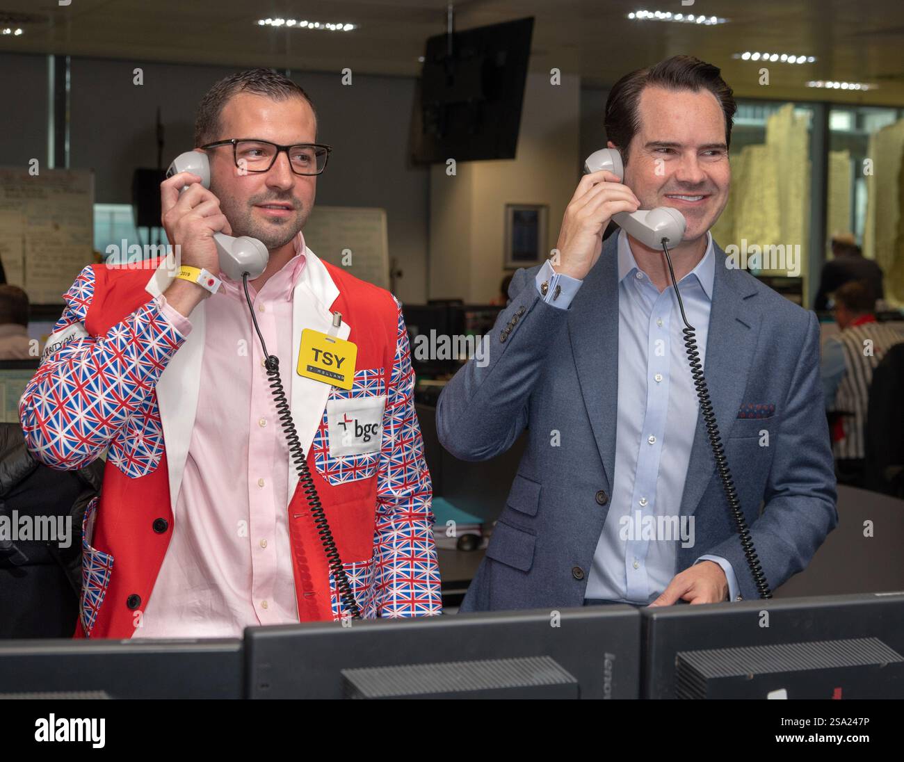 Jimmy Carr at the BGC Charity Day 2019 in Canary Wharf, London, England ...