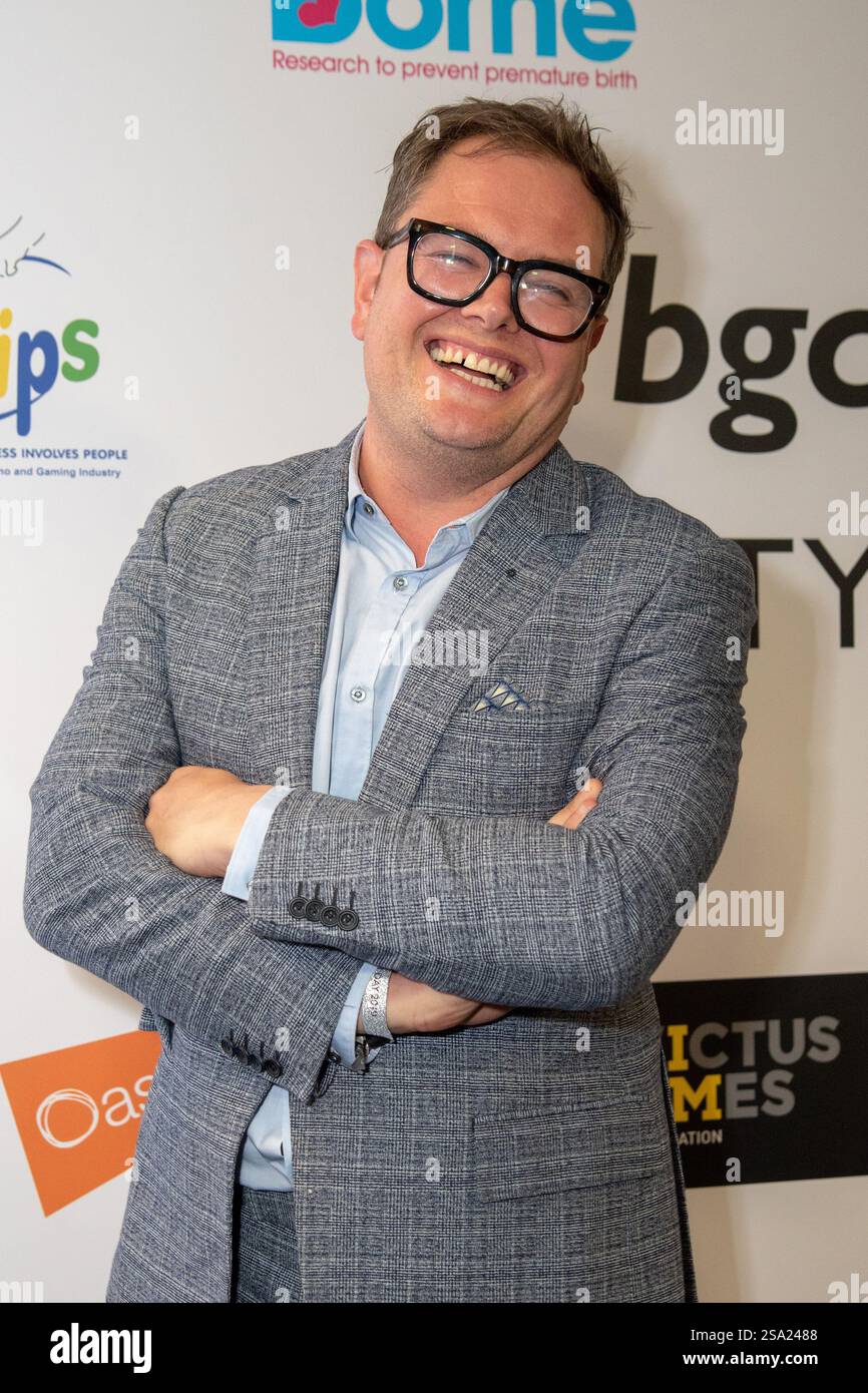 Alan Carr at the BGC Charity Day 2019 in Canary Wharf, London, England ...