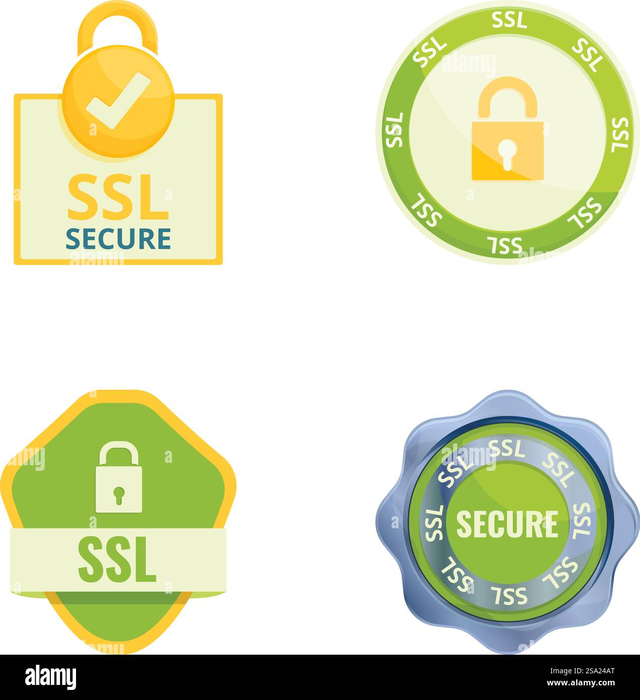 Ssl certificate icons set cartoon vector. Secure sockets layer ... Ssl certificate icons set cartoon vector. Secure sockets layer ...