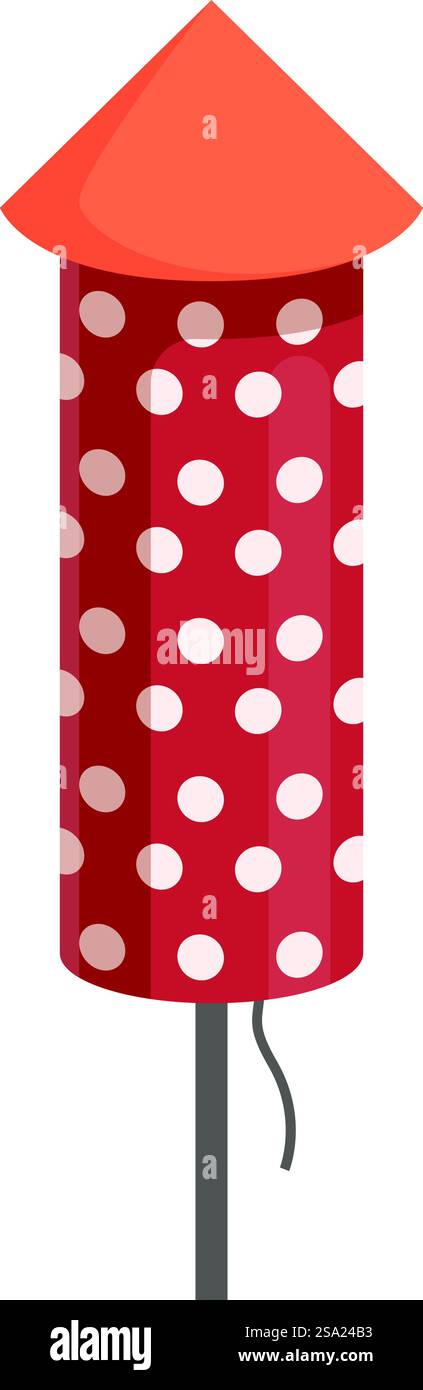 Colorful petard icon cartoon vector. Sparkle safety explosion. New day ...