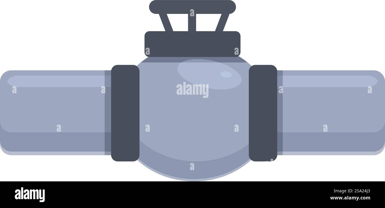 Gas pipeline icon cartoon vector. Equipment production. Platform ...