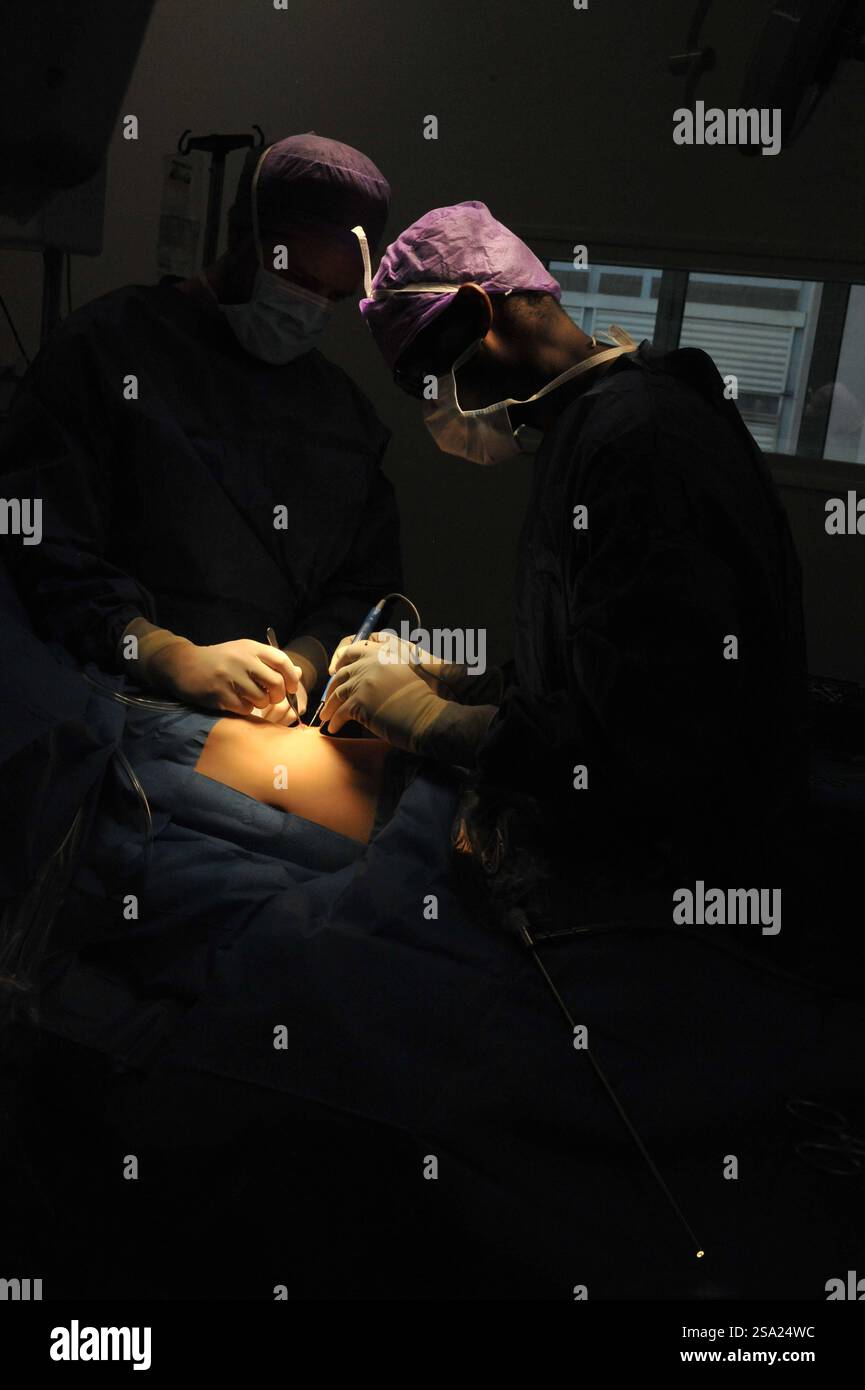 Operating room in pediatric surgery on a child. Pediatric surgery ...