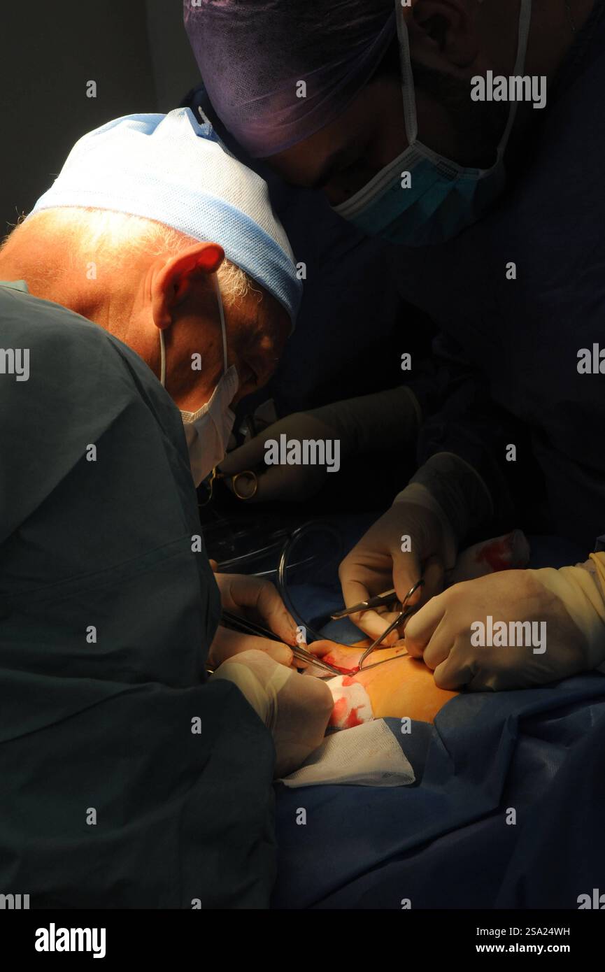 Operating room in pediatric surgery on a child. Pediatric surgery ...