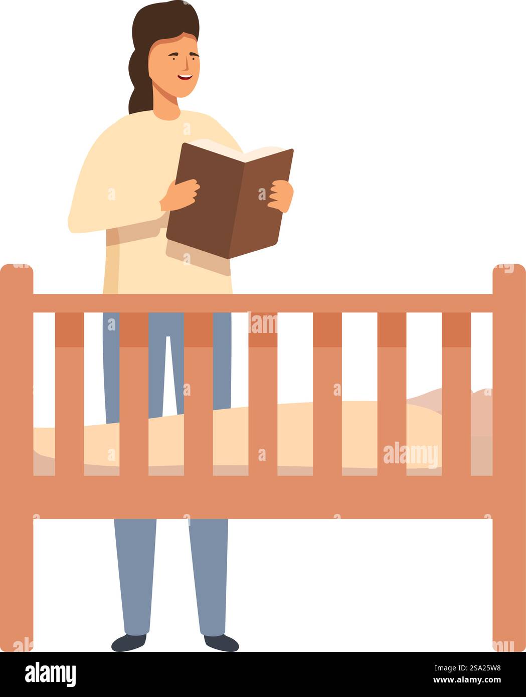 Mom care kid icon cartoon vector. Kid mother frantic. Mother parent ...