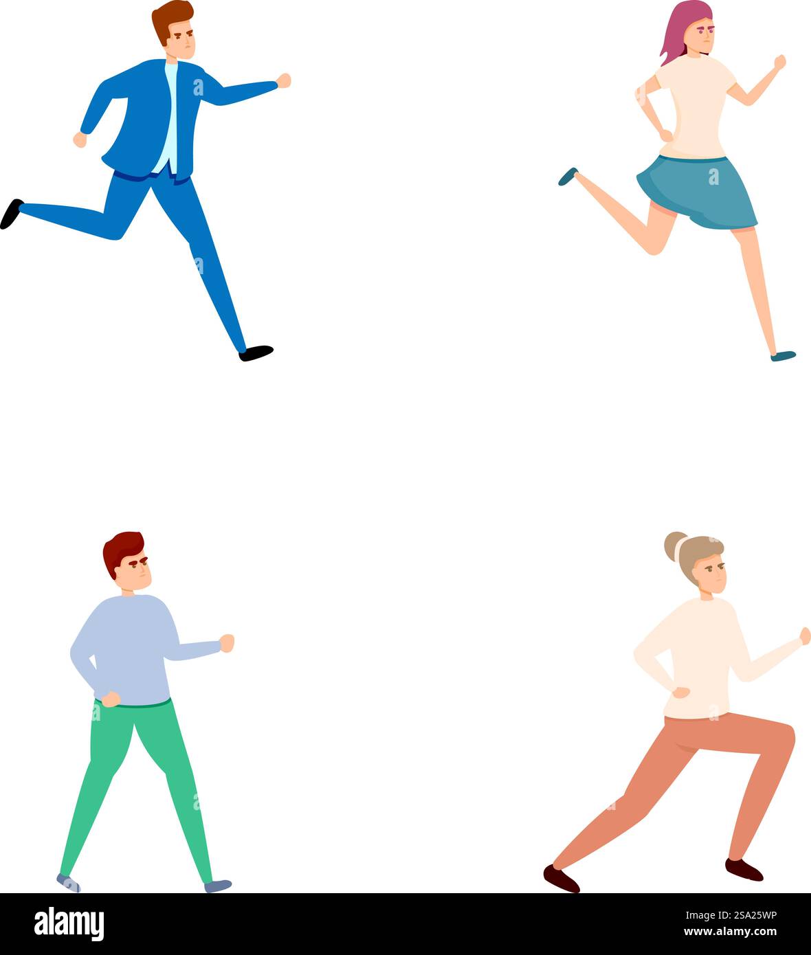 Evacuation icons set cartoon vector. Emergency evacuation in case of ...