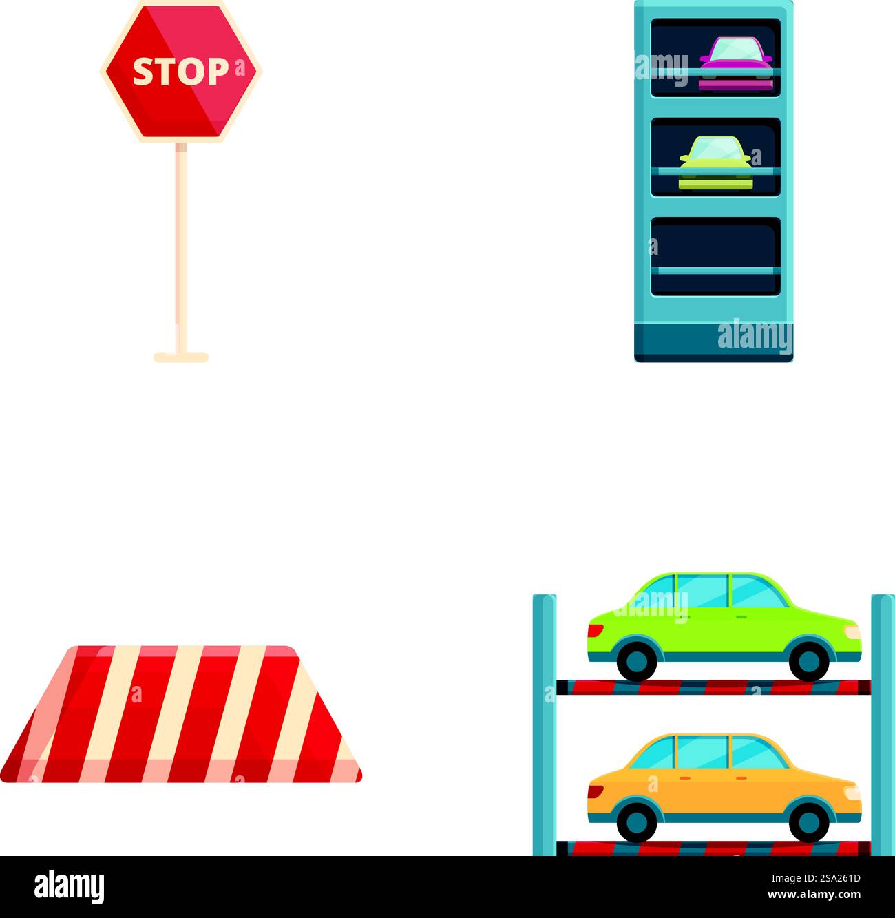 Full car park driver Stock Vector Images - Alamy