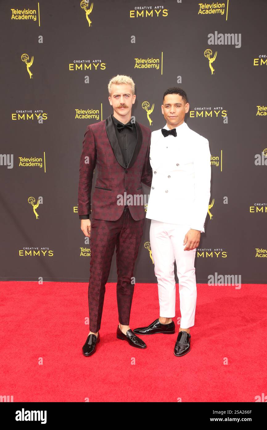 Charlie Barnett (R) and his partner Drew Bender (L) at the 71st Annual ...