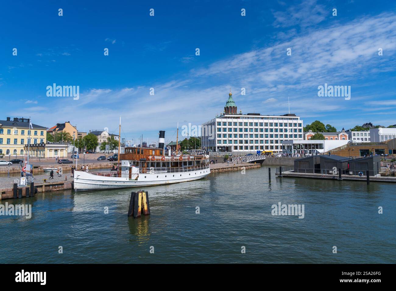 The Waterfront at Helsinki with Blue Sky in Finland Stock Photo - Alamy