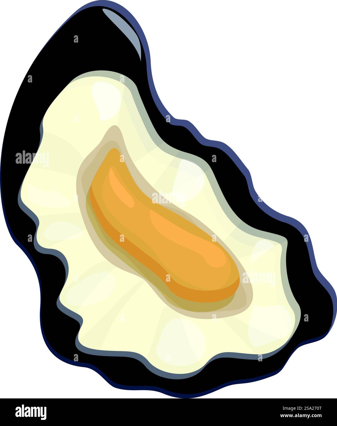 Dinner seafood oysters icon cartoon vector. Cooking meal. Fresh ...