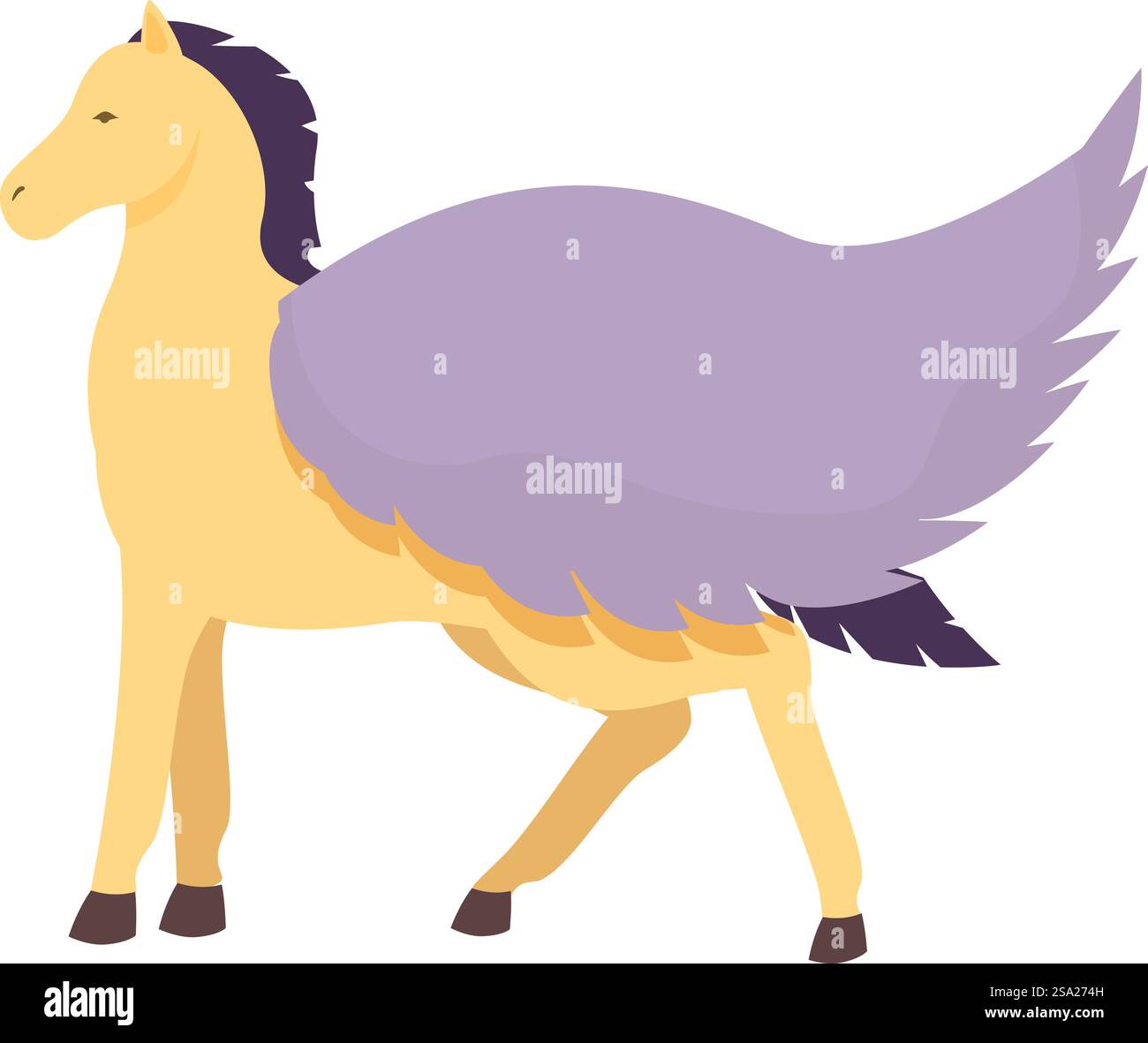 Pegasus icon cartoon vector. Greek horse. Crest blazon animal fantasy ...