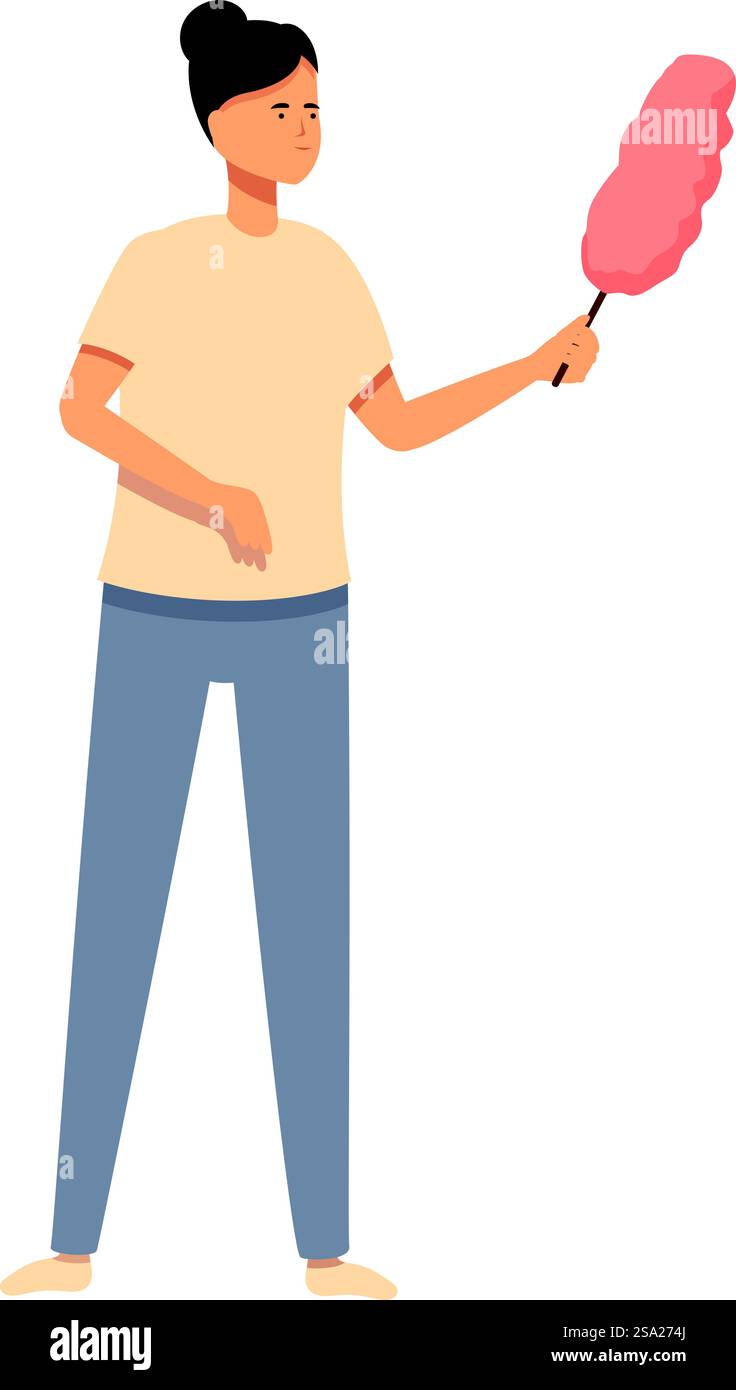 Daily routine room cleaning icon cartoon vector. Work at home. Home ...