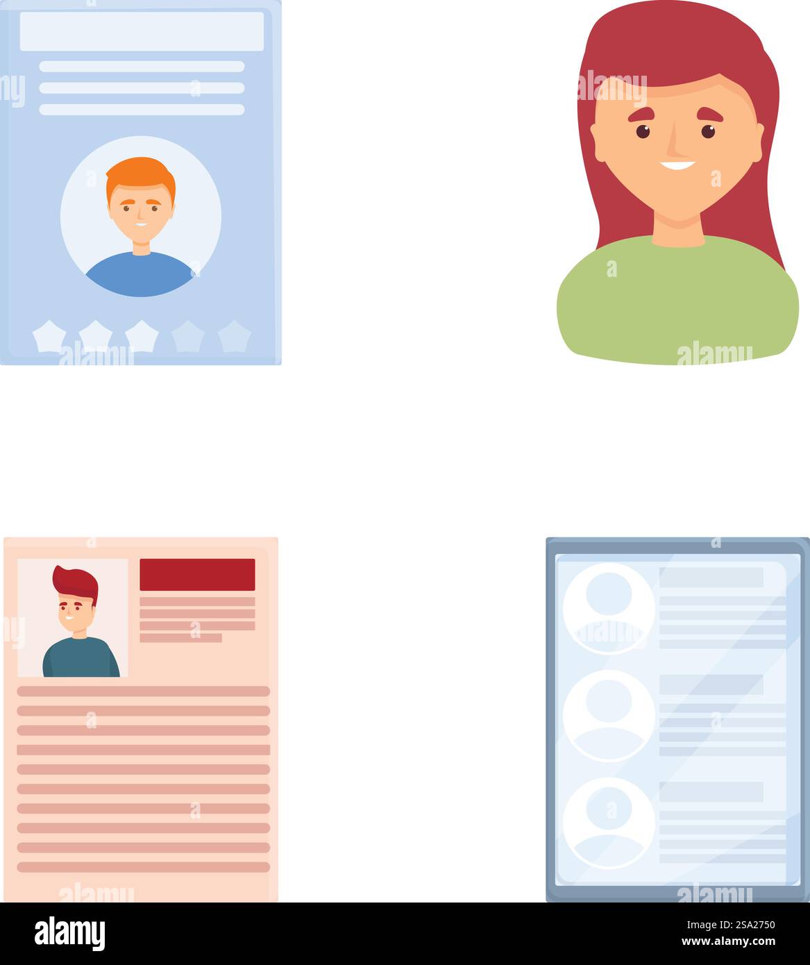 Headhunting icons set cartoon vector. Recruitment and headhunting ...