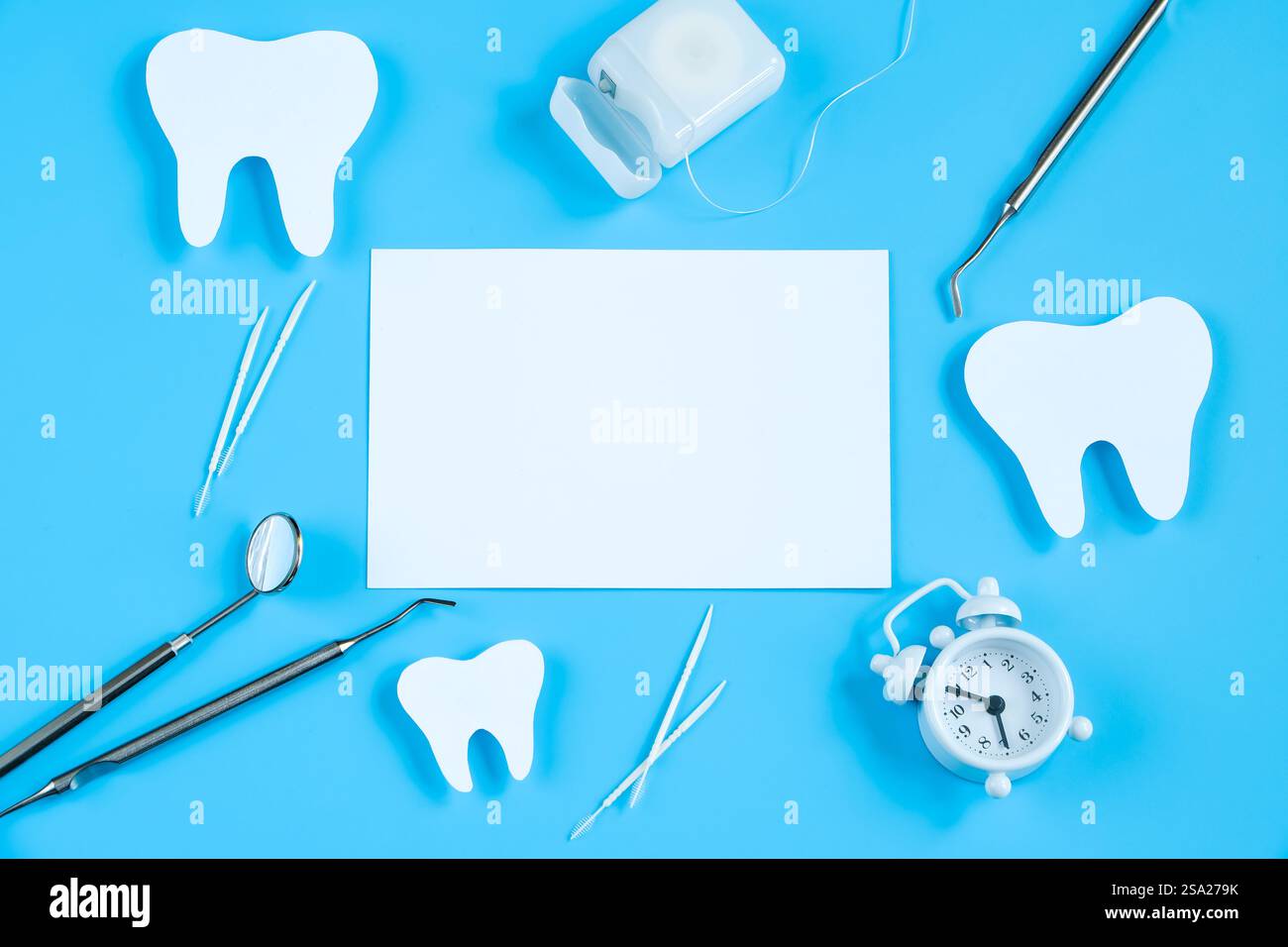 Happy International Dentist Day. Paper cut mockup of tooth and dental ...