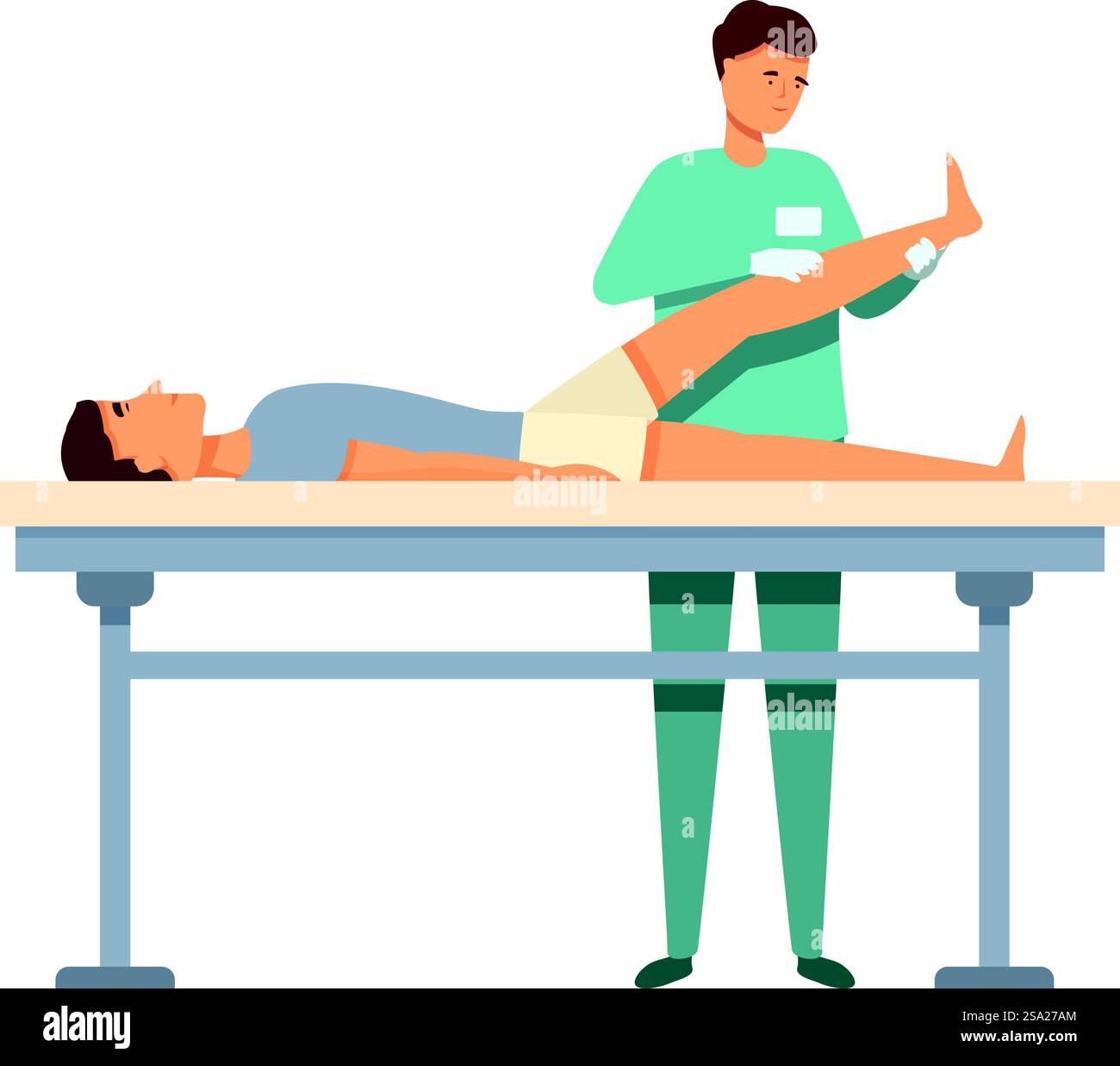 Treatment exercise equipment icon cartoon vector. Nurse working. Relax ...