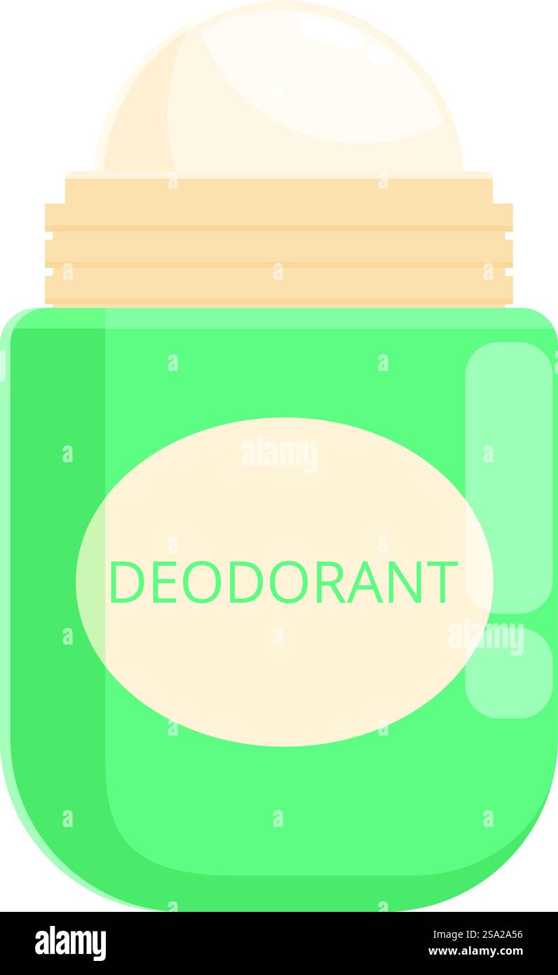 Aloe vera roll on deodorant icon cartoon vector. Skin beauty care ...