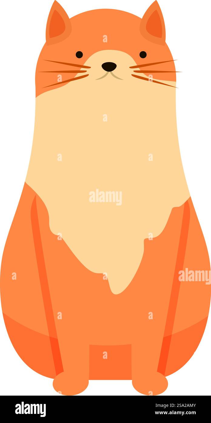 Furry cat pet icon cartoon vector. Animal owner. Adopt happy friend ...