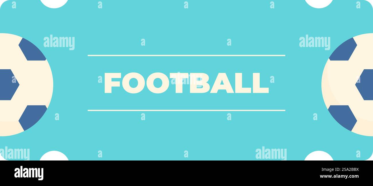 Football carton ticket icon cartoon vector. Ground play prize. Receipt ...