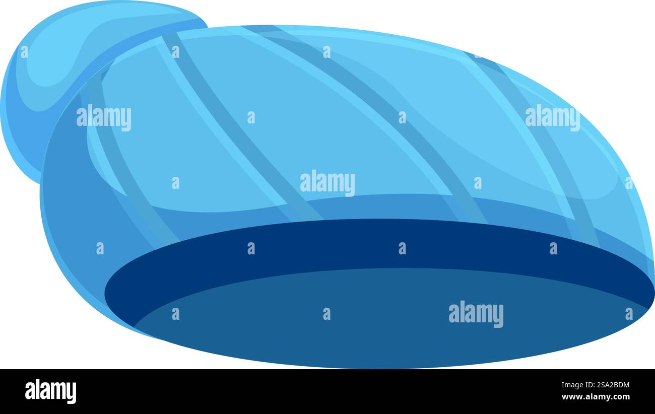 Blue exotic conch icon cartoon vector. Marine sea shell. Summer food ...