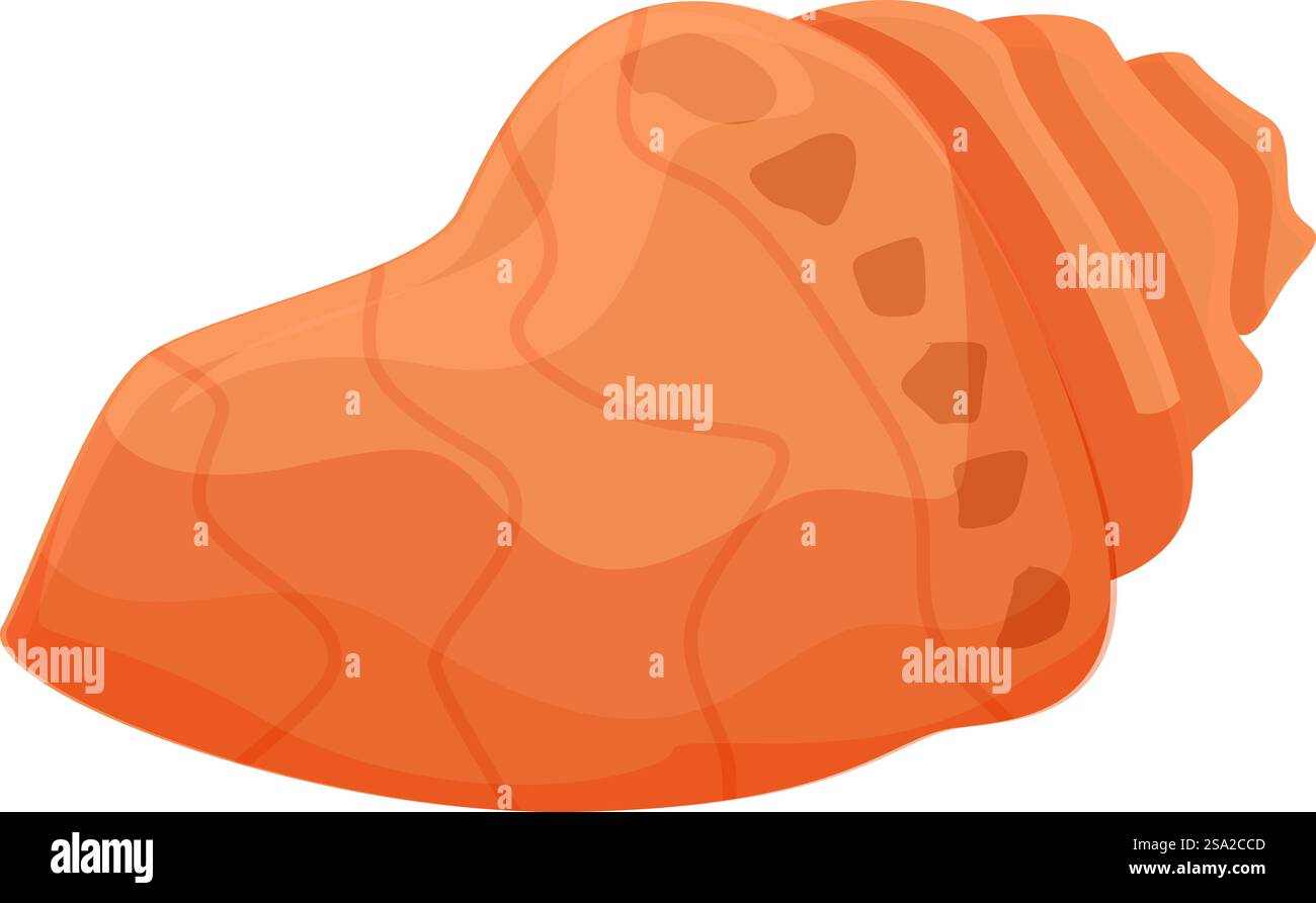 Ocean conch icon cartoon vector. Sea shell. Nature exotic element ...