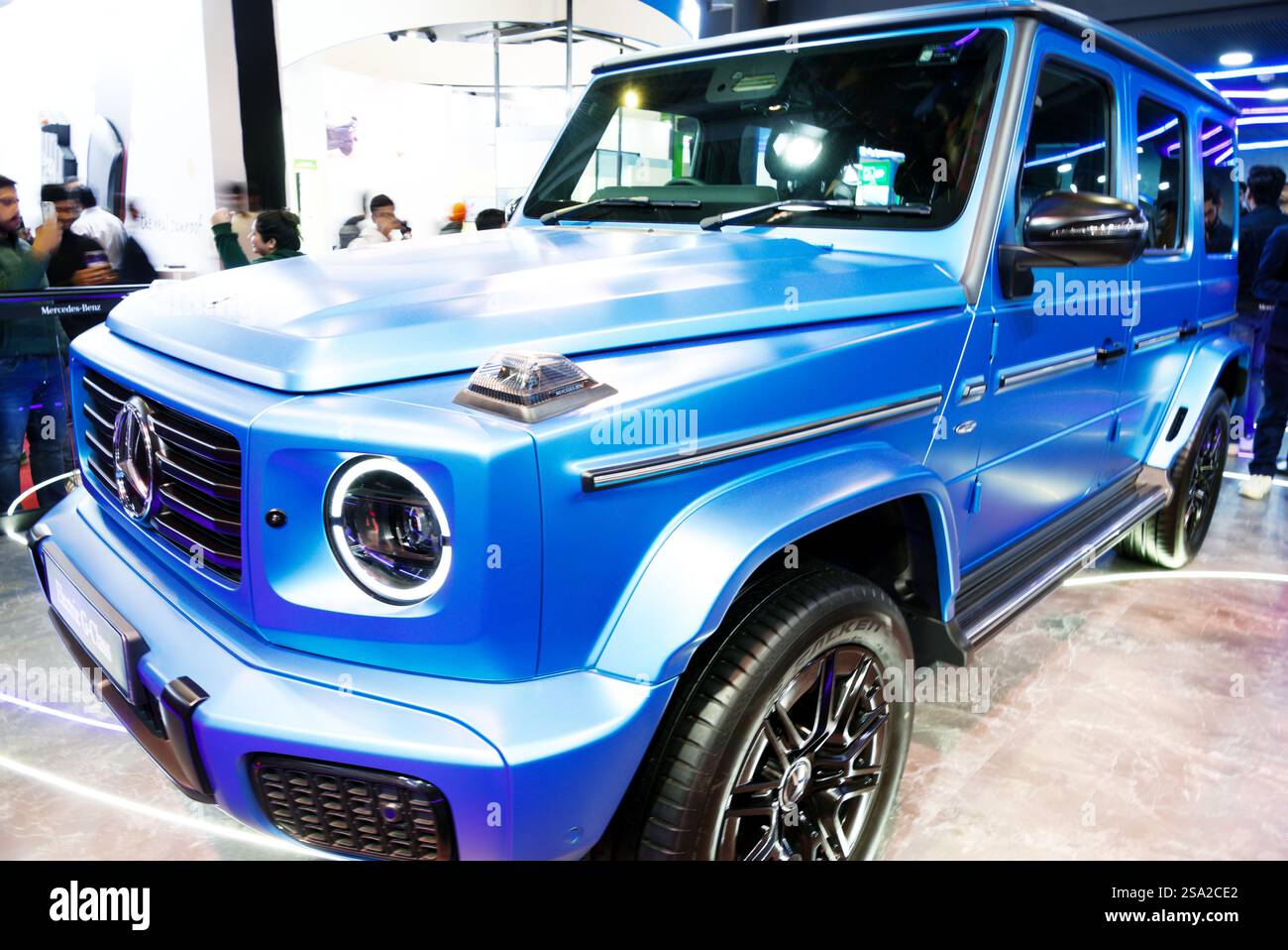 NEW DELHI - JANUARY 20, 2025: Mercedes-Benz G Class car is on display ...