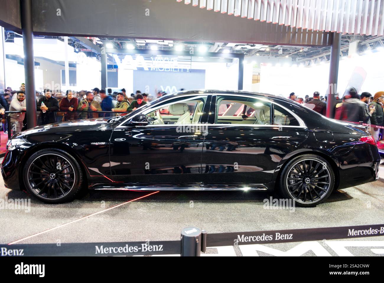NEW DELHI - JANUARY 20, 2025: Mercedes-Benz AMG S 63 E Performance car ...