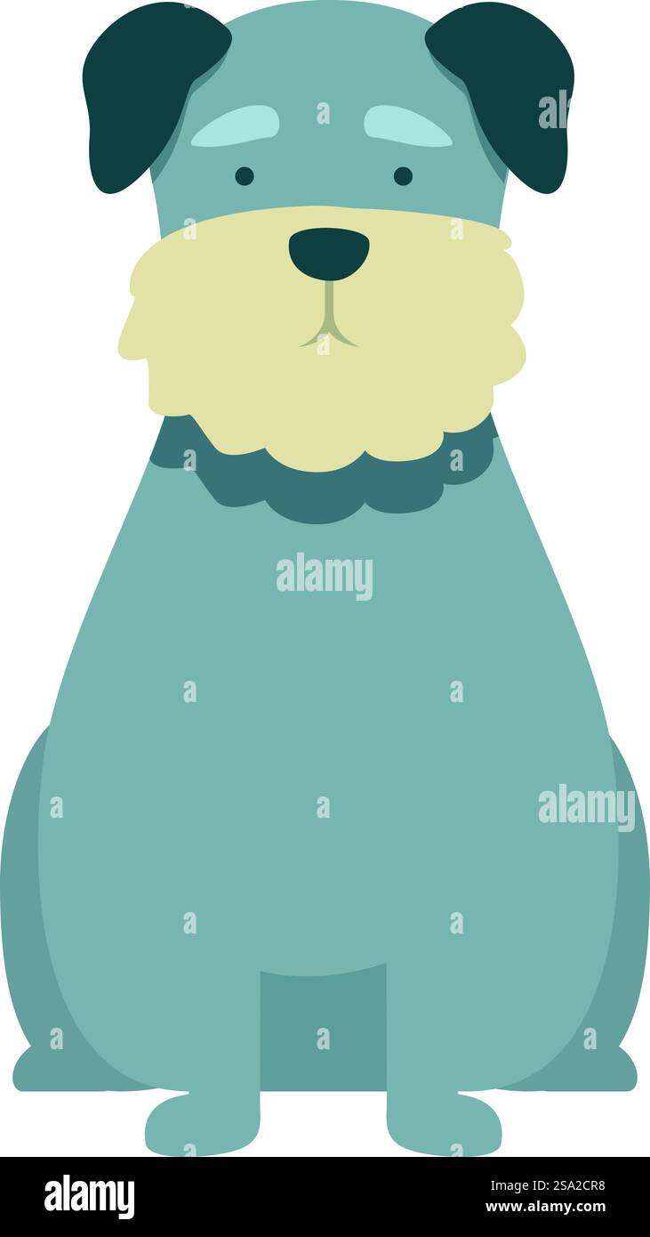 Old dog pet icon cartoon vector. Domestic stand doggy. Stand care ...