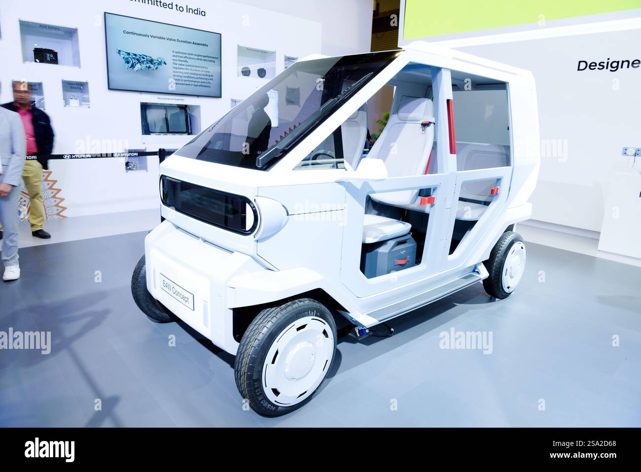 NEW DELHI - JANUARY 20, 2025: Hyundai E4W Electric Four Wheeler concept ...