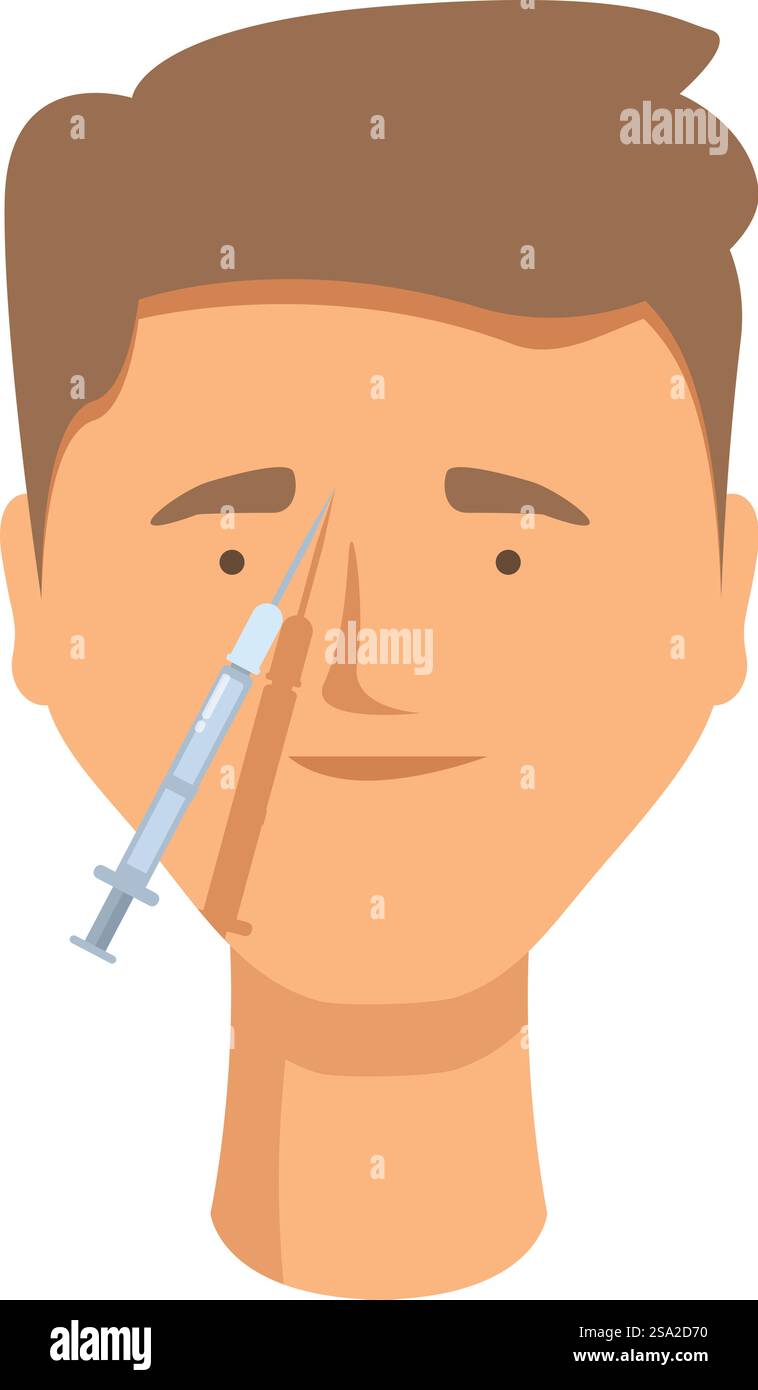 Vial procedure face icon cartoon vector. Drug inject. Cure healthcare ...