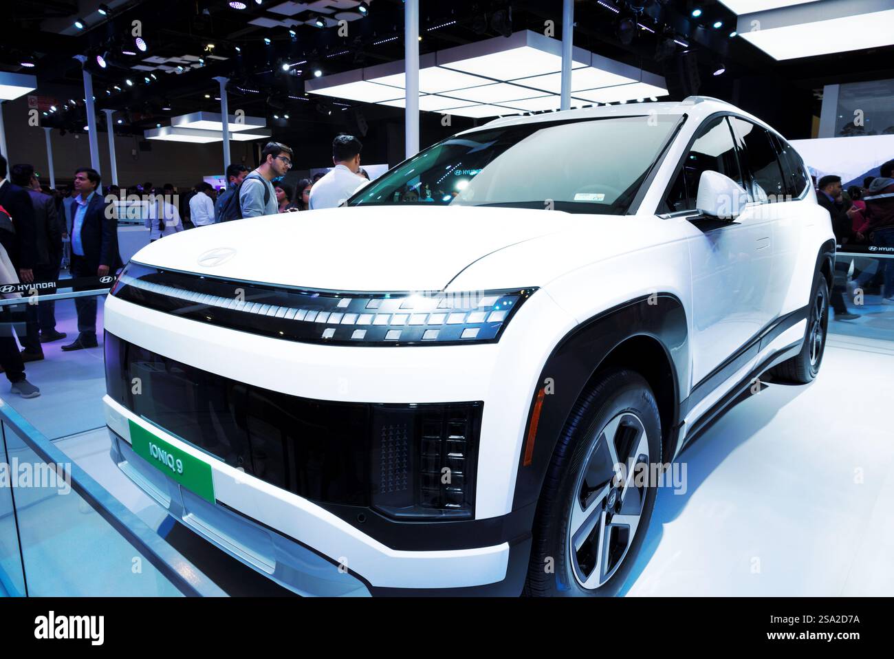 NEW DELHI - JANUARY 20, 2025: Hyundai Ioniq 9 SUV is on display at Bharat Mobility Global Expo ...