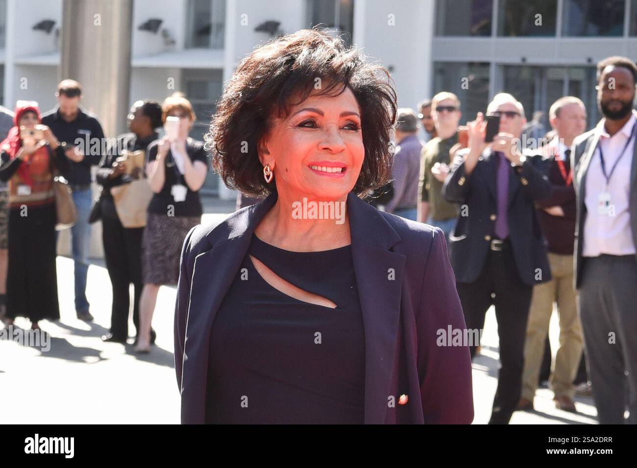 Dame Shirley Bassey unveils her handprints in the form of a bronze ...